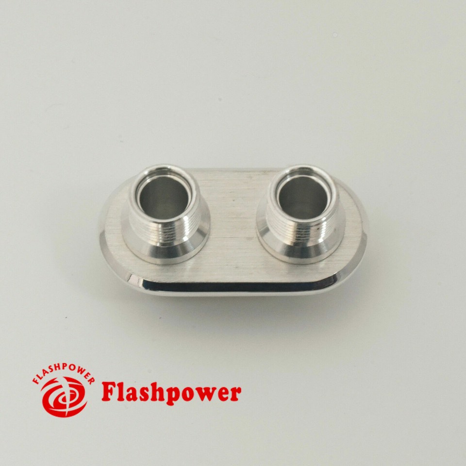 2-Port Billet Aluminum Firewall Heater Bulkhead Connector Hot Rod | eBay