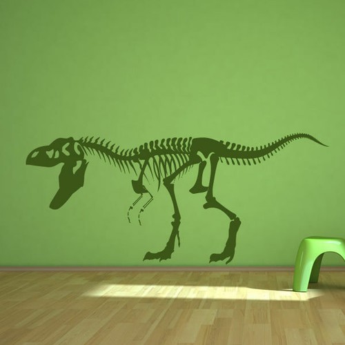 Tyrannosaurus T-Rex Dinosaur Skeleton Wall Art Sticker Decal X-Large ...