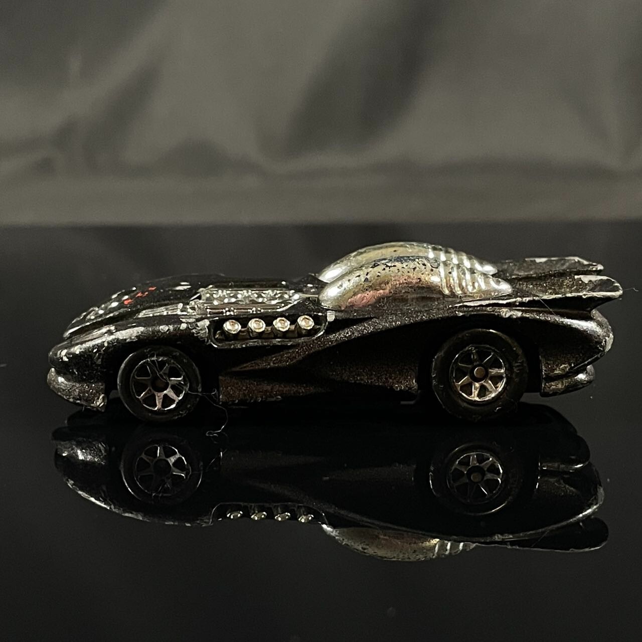 Hot Wheels 1994 Splittin' Image Black Metallic Race Car -Diecast ...