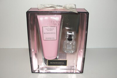 NEW Victoria's Secret Bombshell Fragrance Gift Set Lotion 3.4 Eau De ...