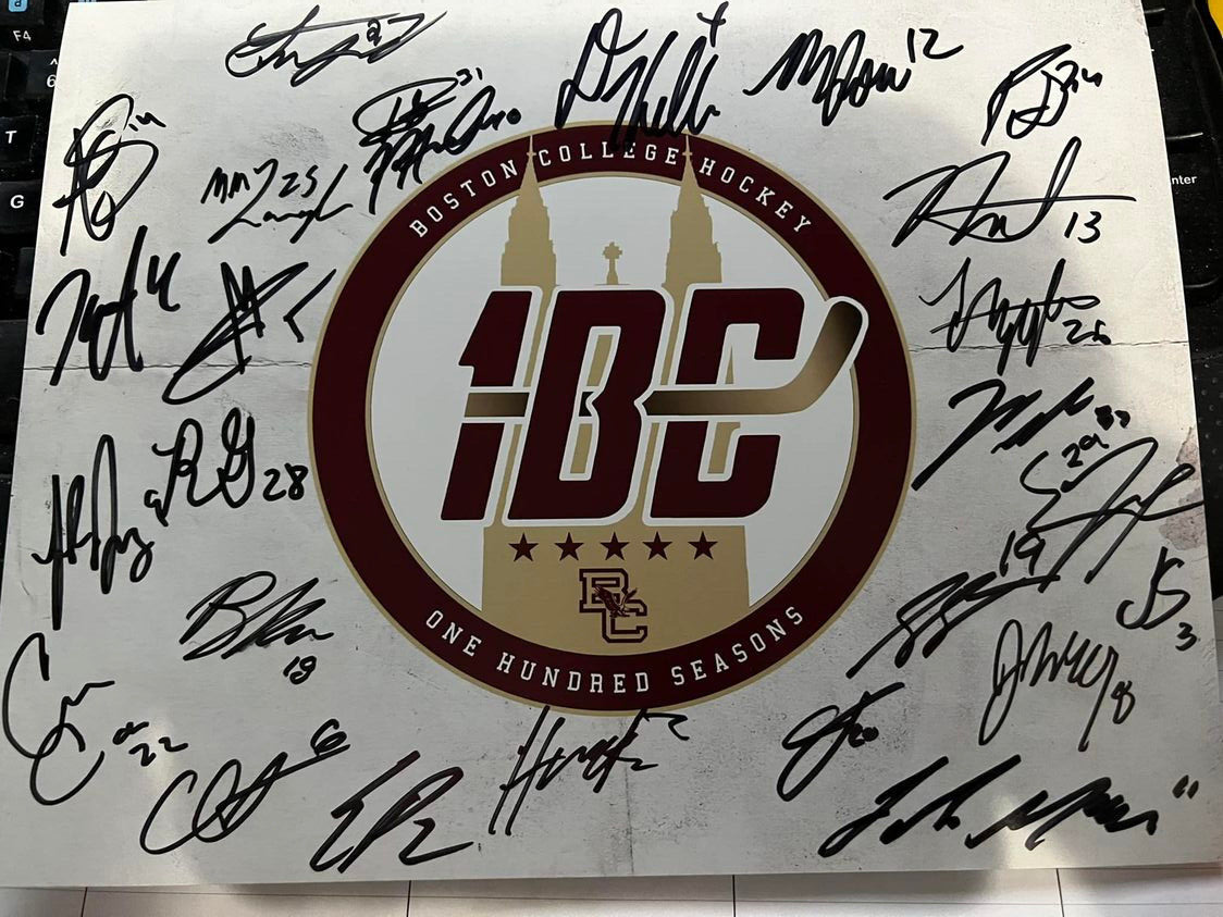 Boston College Eagles Hockey team 2022 signed card autographs | eBay
