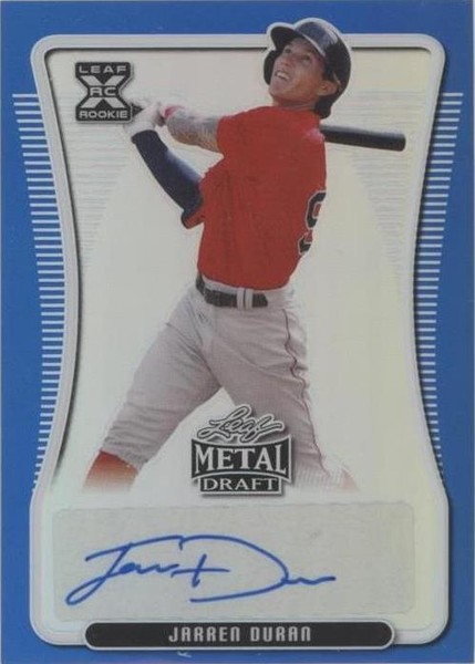 2020 Leaf Metal Draft - Blue Rainbow #BA-JD3 Jarren Duran /35 (AU, RC ...