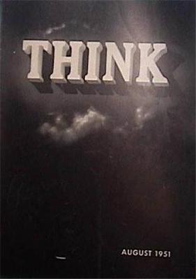 VINTAGE IBM THINK MAGAZINE AUGUST 1951 PENNSYLVANIA DUTCHLAND VERY GOOD ...