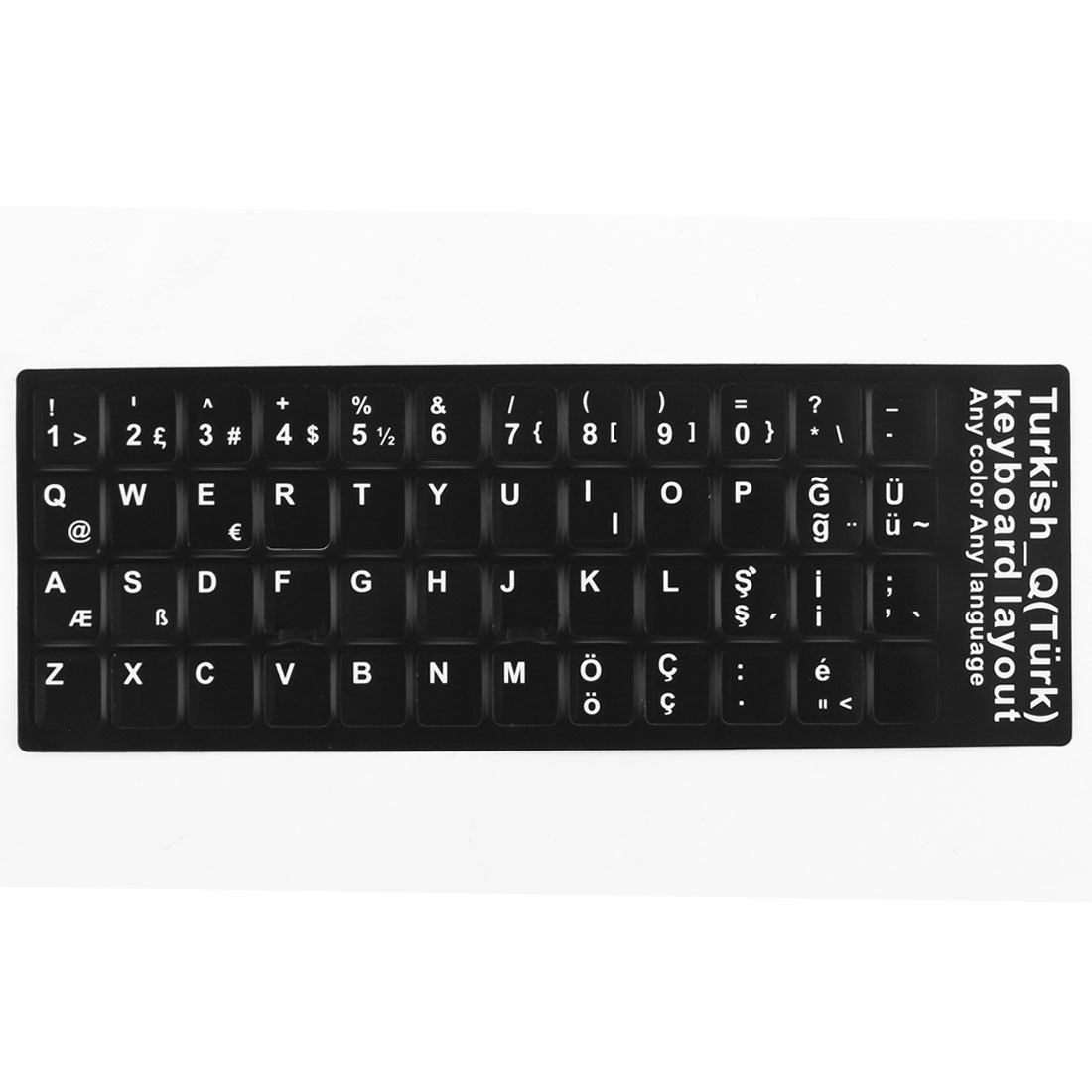 Turkish Keyboard Stickers English Turkey Fonts Standard Keyboard ...