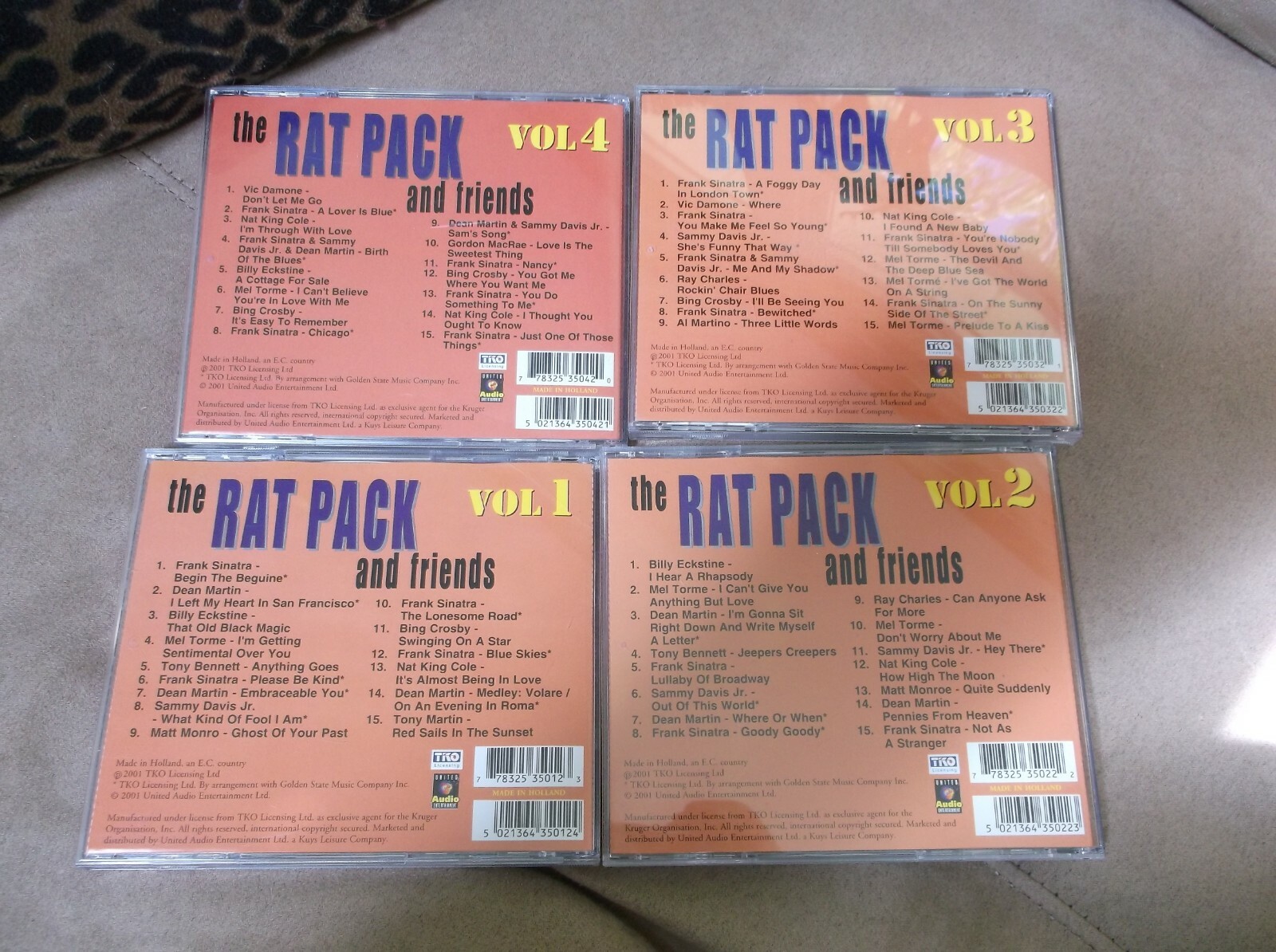 THE RAT PACK AND FRIENDS JUKE BOX HITS, ORIG. VARIOUS ARTISTS, 4 CD SET ...