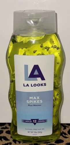 LA Looks Max Spikes Hold Level 12 Alcohol Free Hair Gel 20oz | eBay