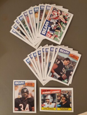 1987 Topps Chicago Bears Team Set of 21 Football Cards | eBay