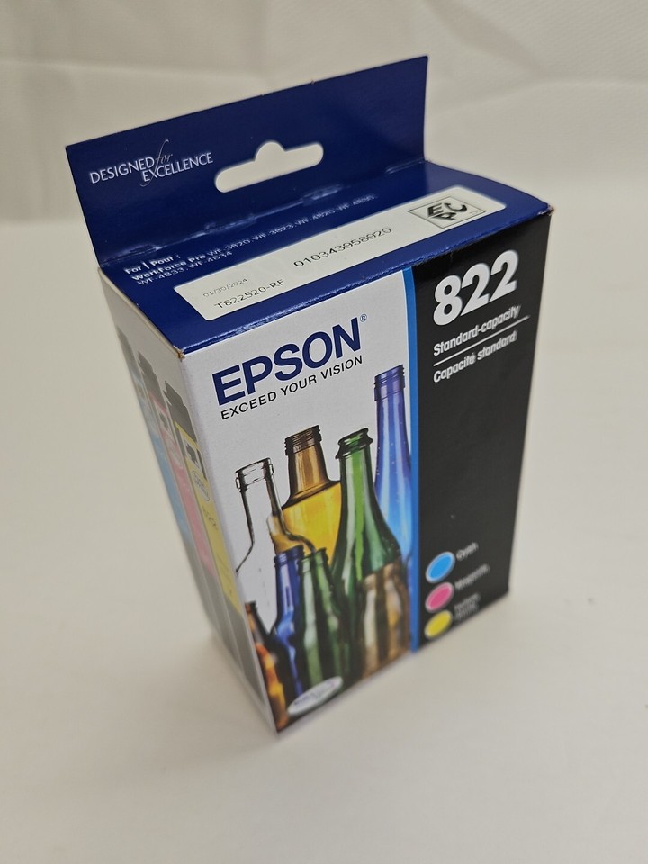 Epson Ink Cartridge 822 Standard Capacity C M Y Check pics for ...