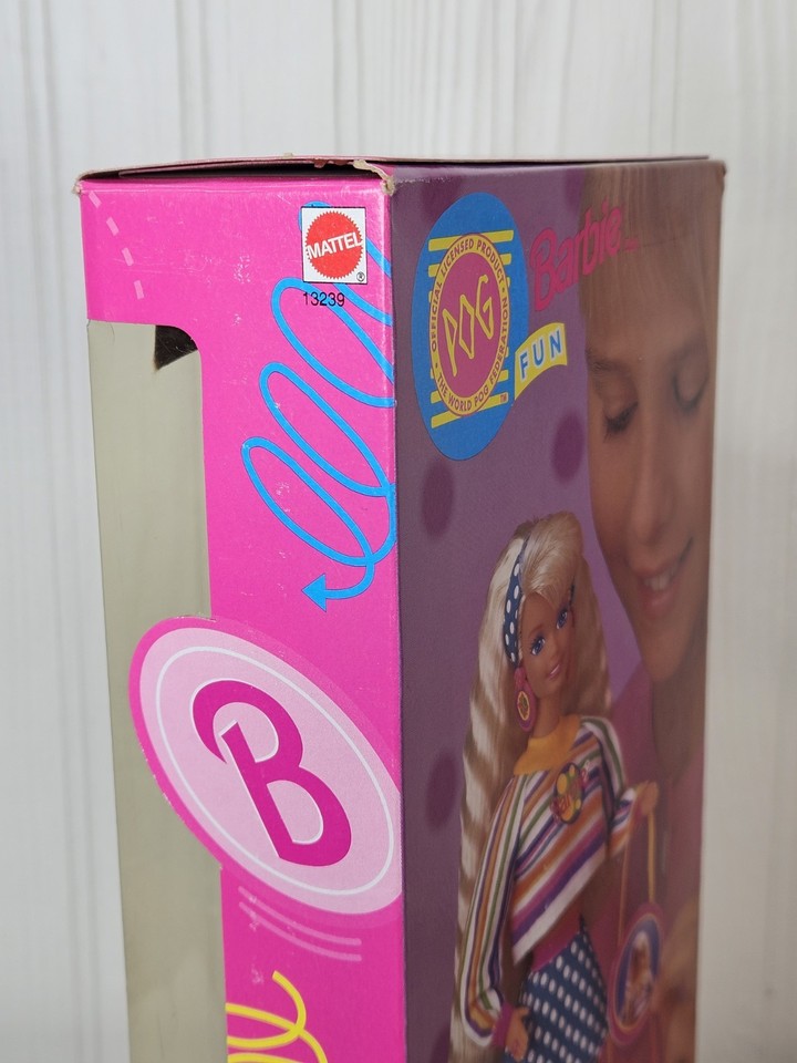 1994 POG FUN Barbie Doll #13239 Blonde Special Edition NRFB Mattel Toy ...