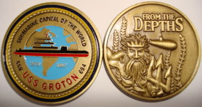 USS Groton SSN 694 Submarine Challenge Coin Navy USN | eBay
