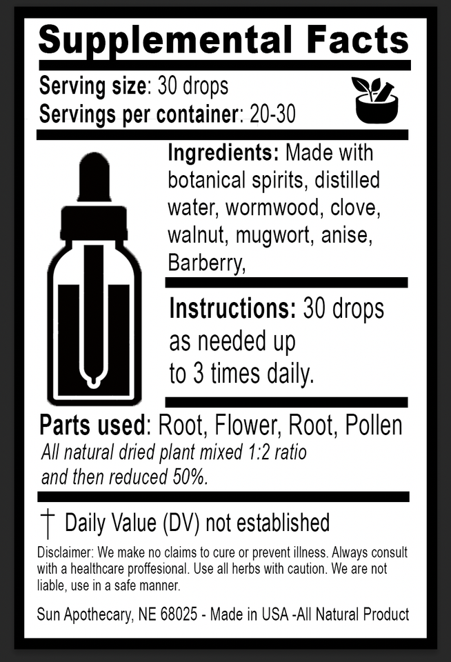 Parasite Cleanse Parasite Detox Easy Traditional Liquid Drops USA Free ...