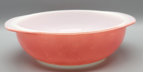 Vintage Pyrex #024 Flamingo Pink 2 QT Round Casserole Baking Dish USA ...