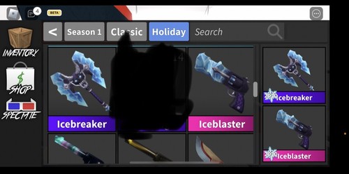 ICEBREAKER ICEBLASTER ICE SET MM2 🌟 EXTRA ICEWING 🌟 | eBay