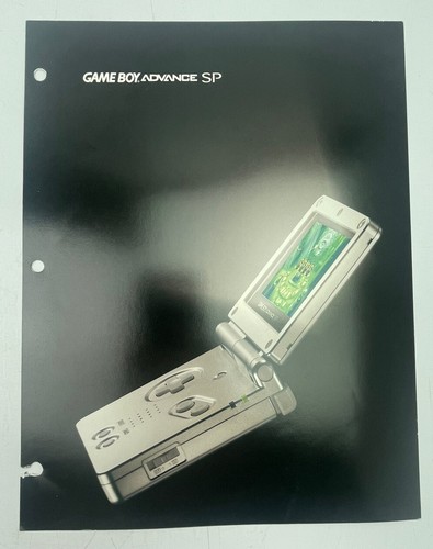 2004 Nintendo Gameboy Advance SP 3-Hole Promo Press Ad Wall Art Poster ...