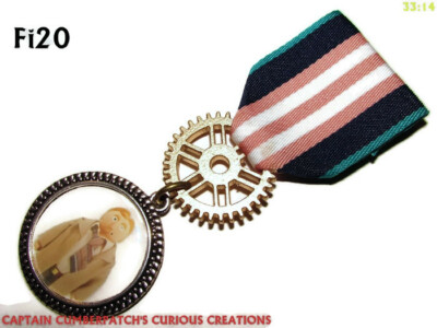 Steampunk Medal badge brooch DCI Gene Hunt Life on Mars Camberwick ...