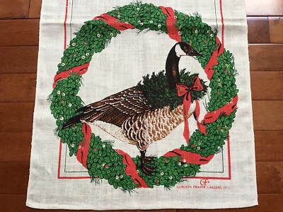 Vintage Signed Gordon Fraser Galleries Kitchen Linen Tea Towel ...