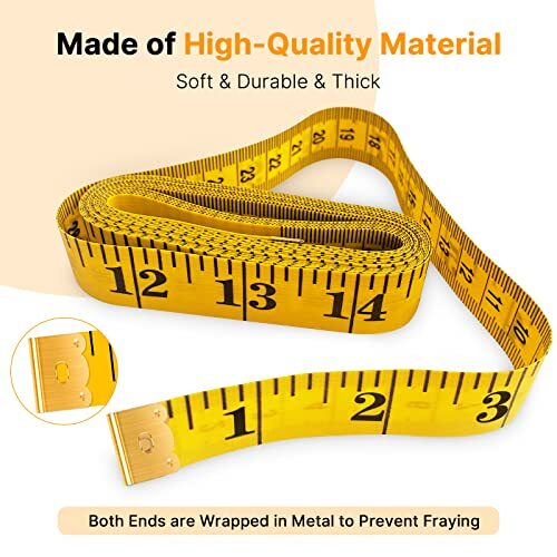 5 Pack 120 Inch Tape Measure Soft Tape Measuring Body Tape Sewing Cloth ...