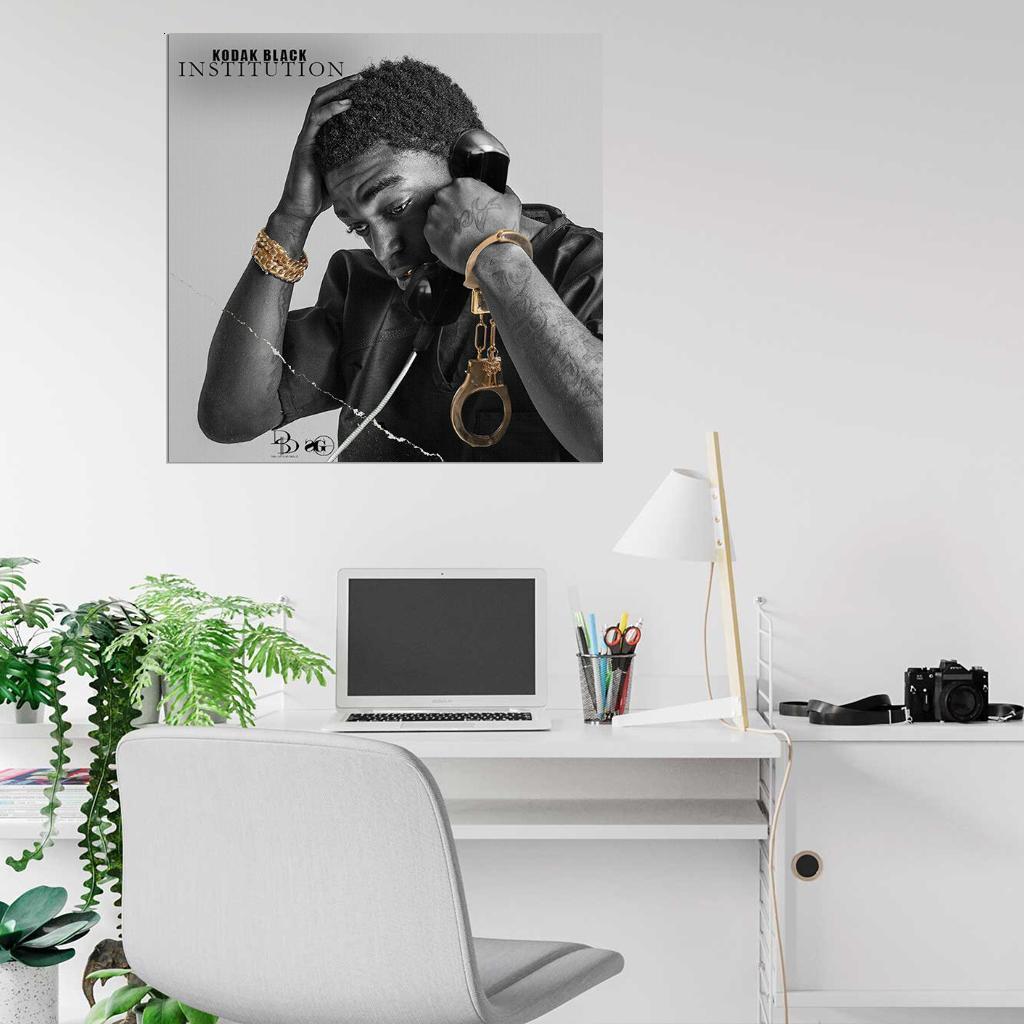 558811 Kodak Black "Institution" Album HD Cover Art 36x24 WALL PRINT ...