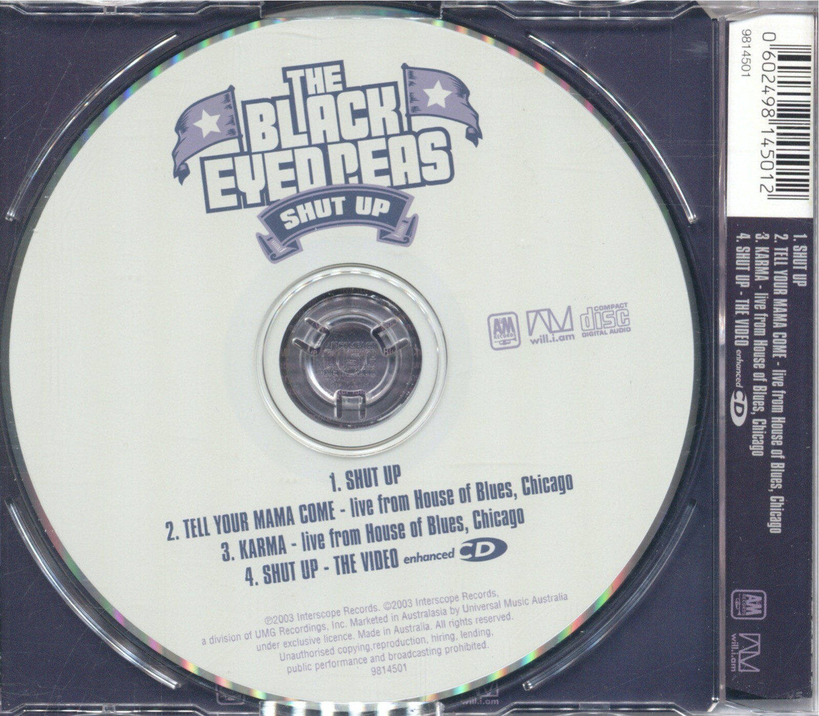 The Black Eyed Peas - Shut Up CD Single | eBay
