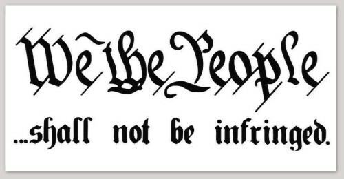 We The People SHALL NOT BE INFRINGED Vinyl Decal bumper sticker donald ...