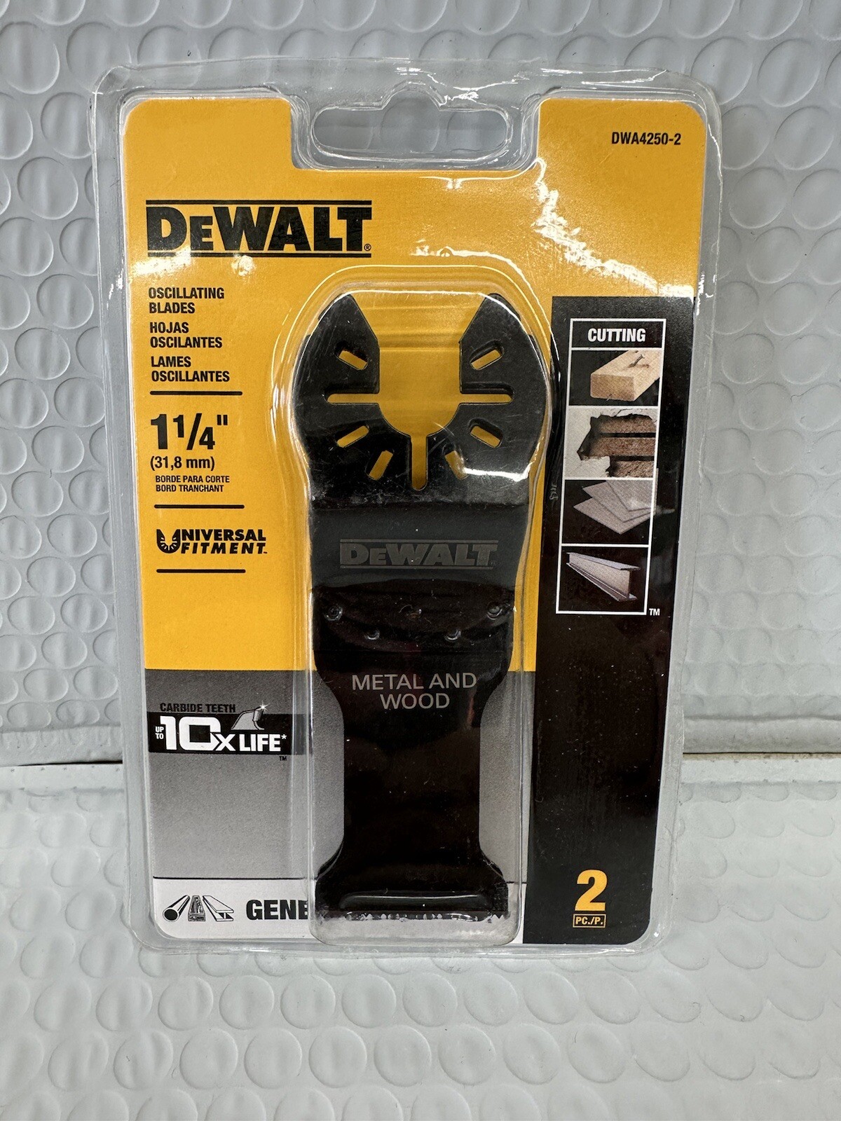 Lot of 2 DeWALT Oscillating Saw Blade DWA4250-2 2Pack 10x Life ...