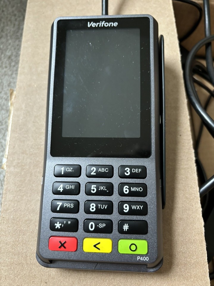 Verifone P400 Plus Stripe Credit Card Terminal with cords M435-003-04 ...