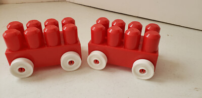 VINTAGE 1980s RITVIK MEGA BLOKS FIRST BUILDERS 103 PEICE SET WITH ...