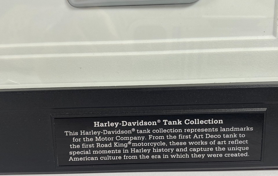 Harley Davidson Tank Framed Display Shadow Box Wall Art Black Wolf ...