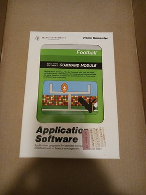 Vintage 1981 T1 Texas Instruments Home Computer Video Game - FOOTBALL ...