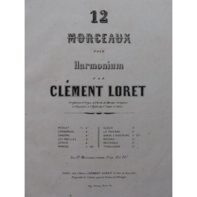 LORET Clément Zip Line Part For Harmonium 19th Century | eBay