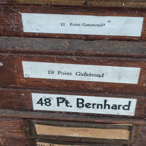 Hamilton Double Slant Top Print Shop Printer Cabinet with Block Sets | eBay