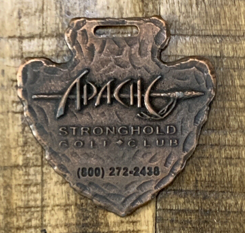 Golf Bag Tag Apache Stronghold Club Brass Engraved "Allen Palmer ...