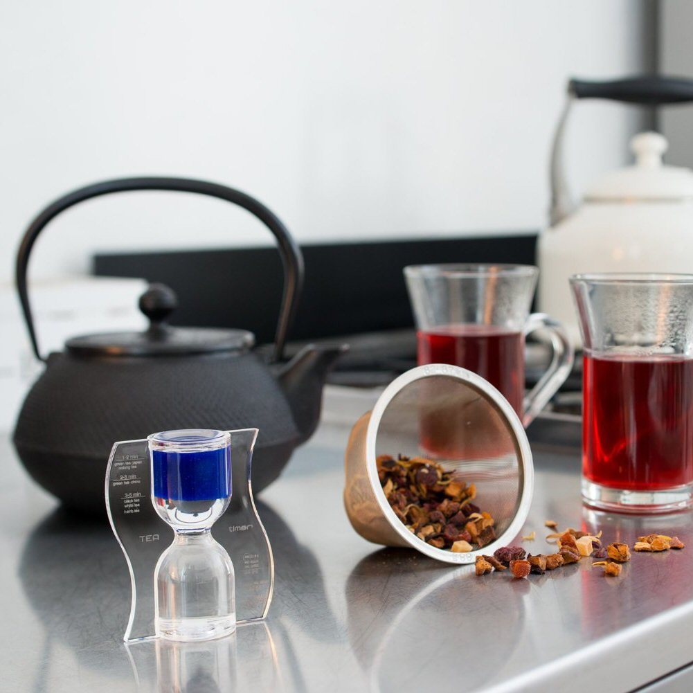 Paradox 5 Minute Tea Timer / Hourglass - Sand Flows from Bottom to Top ...