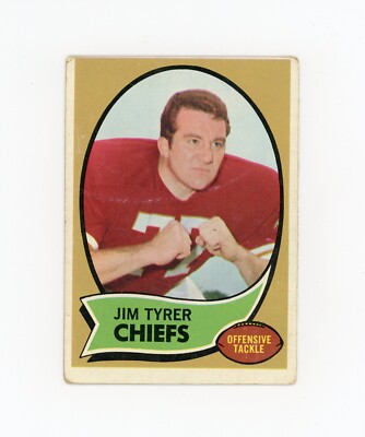 JIM TYRER 1970 Topps #263 Kansas City Chiefs READ | eBay