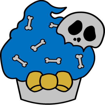 30 Custom Blue Zombie Cupcake Personalized Address Labels | eBay