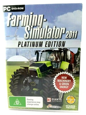 Farming Simulator 2011 Platinum Edition PC CDROM Game Win XP/Vista/7 ...