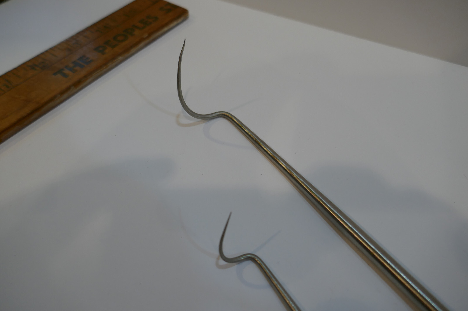 Jaccard 12 & 19 Pig Tail Grill Oven Stainless Steel Food Flippers Wood ...