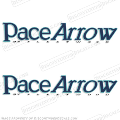 Fits Pace Arrow RV Decals Style 2 (Set of 2) - Any Color! - 6.25" x 36 ...