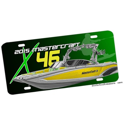2015 Mastercraft x46 Wakeboard Ski Boat Design Aluminum License Plate ...