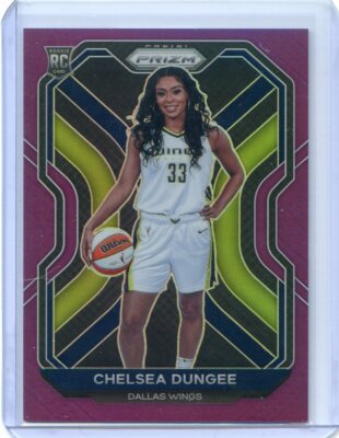 2021 Panini WNBA Prizm CHELSEA DUNGEE RC Rookie PURPLE Prizm #56/99 ...
