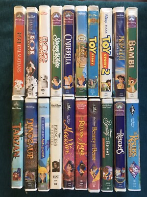 Disney VHS Lot Of 20 Clamshells With Several Rare HTF Sequels | eBay