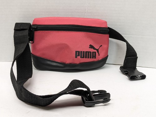 Puma Waist Fanny Bum Bag Small Pink Black Adjustable Strap Main ...