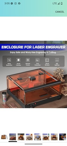 ATOMSTACK B3 Enclosure for Laser Engraver, Protection Box with Smart ...