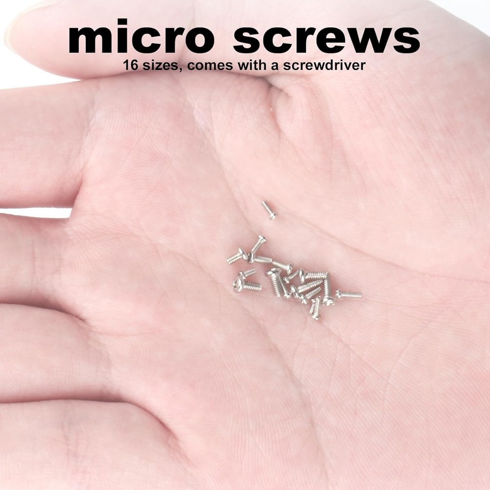 800 Pcs Tiny Screws for Electronics Micro Small Mini Phillips Pan Head ...