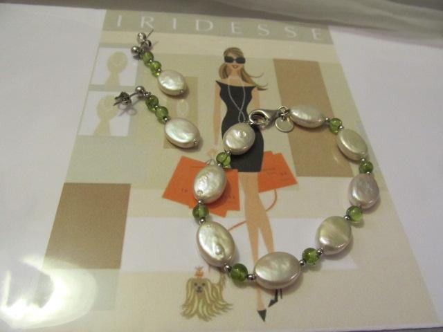 Tiffany & Co. Iridesse Pearls Peridot Quartz Drop Dangle Earrings ...