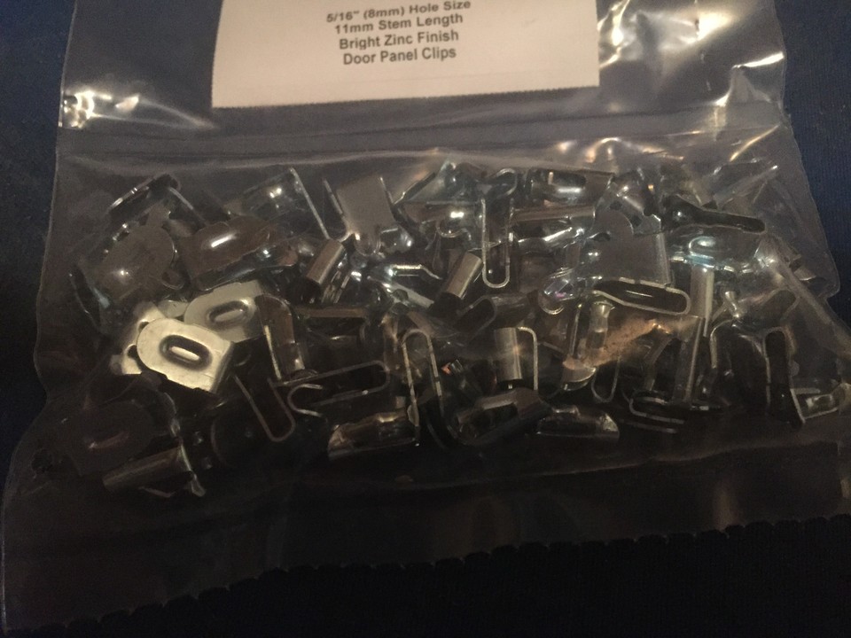 VW Beetle Thing Karmann Ghia Fastback metal door panel clips 50 pcs | eBay