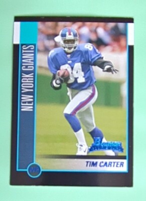 2002 Bowman Football Card #158 Tim Carter Rookie - New York Giants | eBay