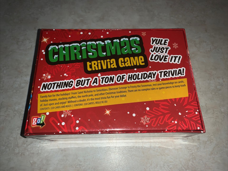 Christmas Trivia Game A Perfect Ho Ho Holiday Gift by Go Games New ...