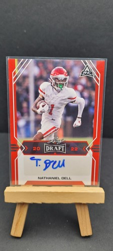 2022 Leaf Draft Tank Dell Rookie Autograph Rc Auto Texans | eBay