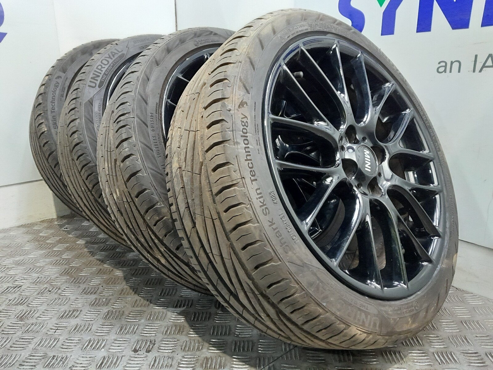 Genuine 17 Inch MINI COOPER JCW R55 R56 Alloy Wheels & Uniroyal Tyres ...